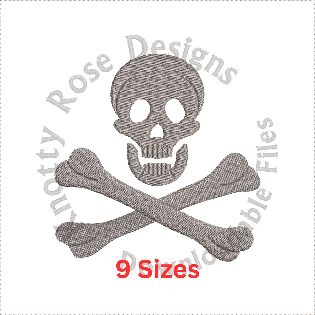 Pirate Jolly Rodger 1 (machine Embroidery Design Instant Download) - Etsy