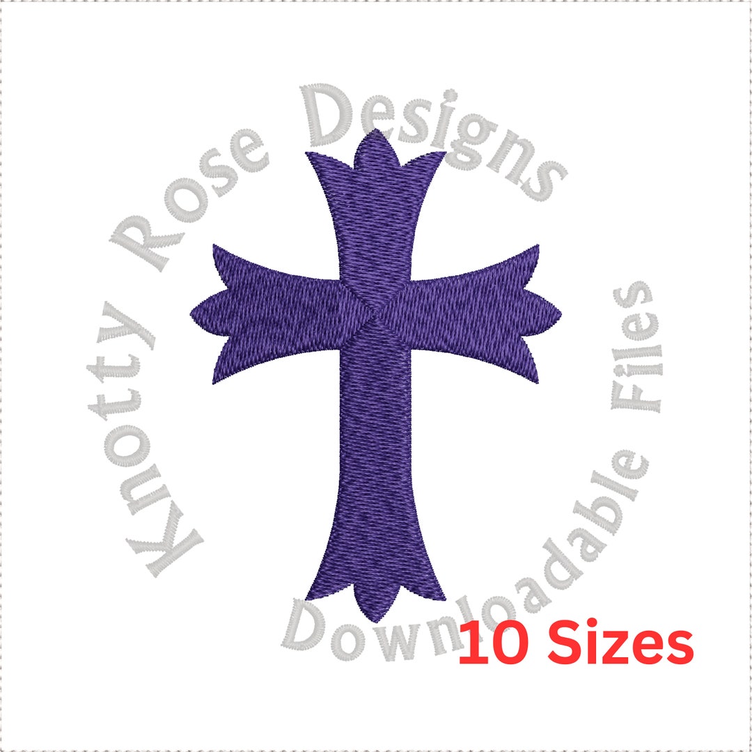 Patonce Latin Cross instant Download Machine Embroidery Design - Etsy