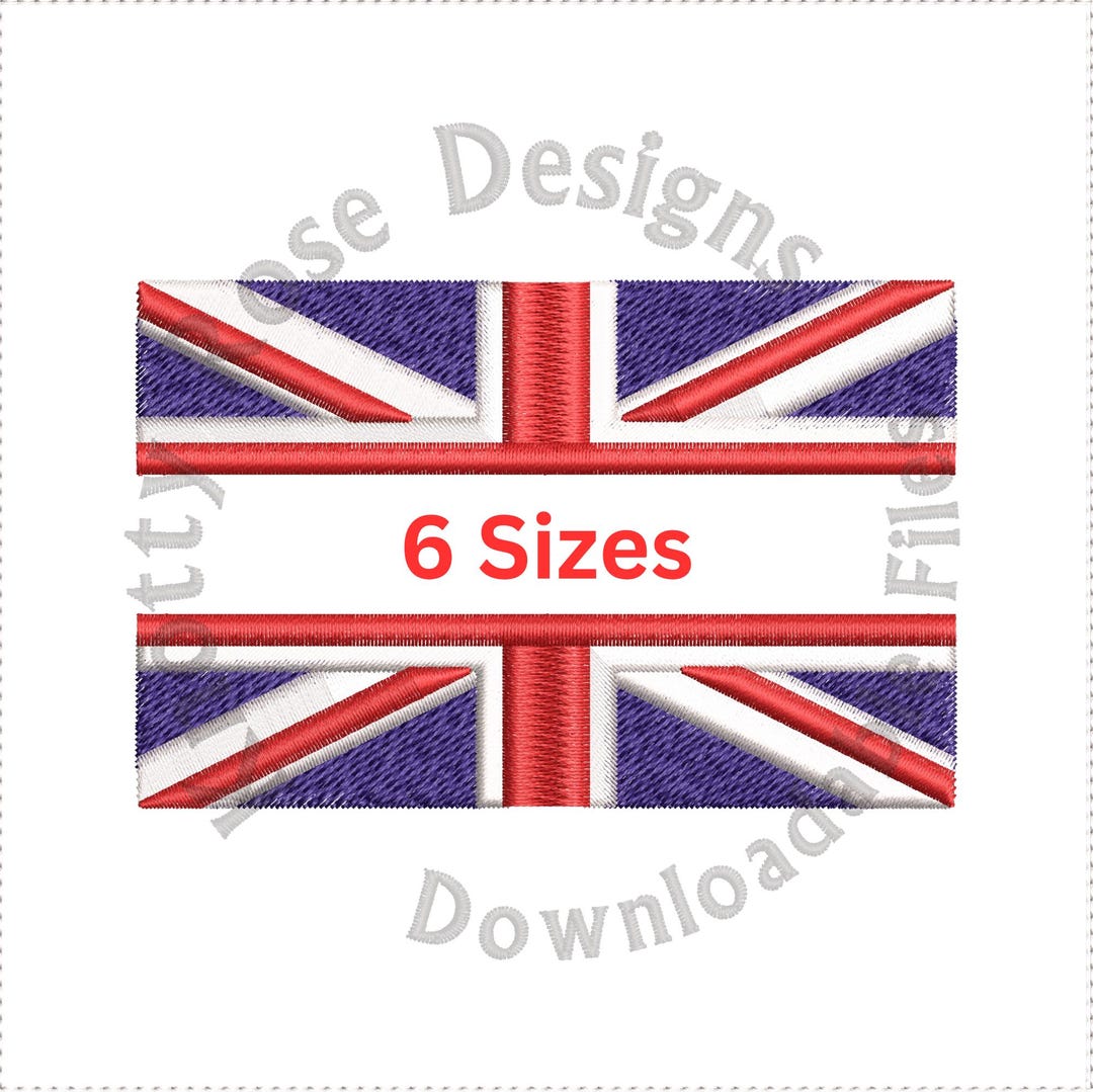 United Kingdom Flag Union Jack Split Monogram Frame (instant Download ...