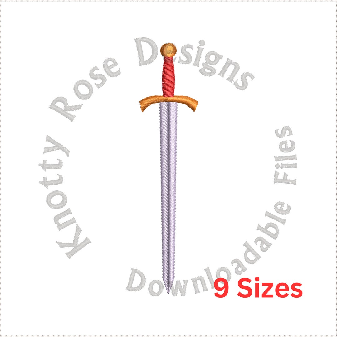 Sword 2 Tri-colored (instant Download) Machine Embroidery Design - Etsy
