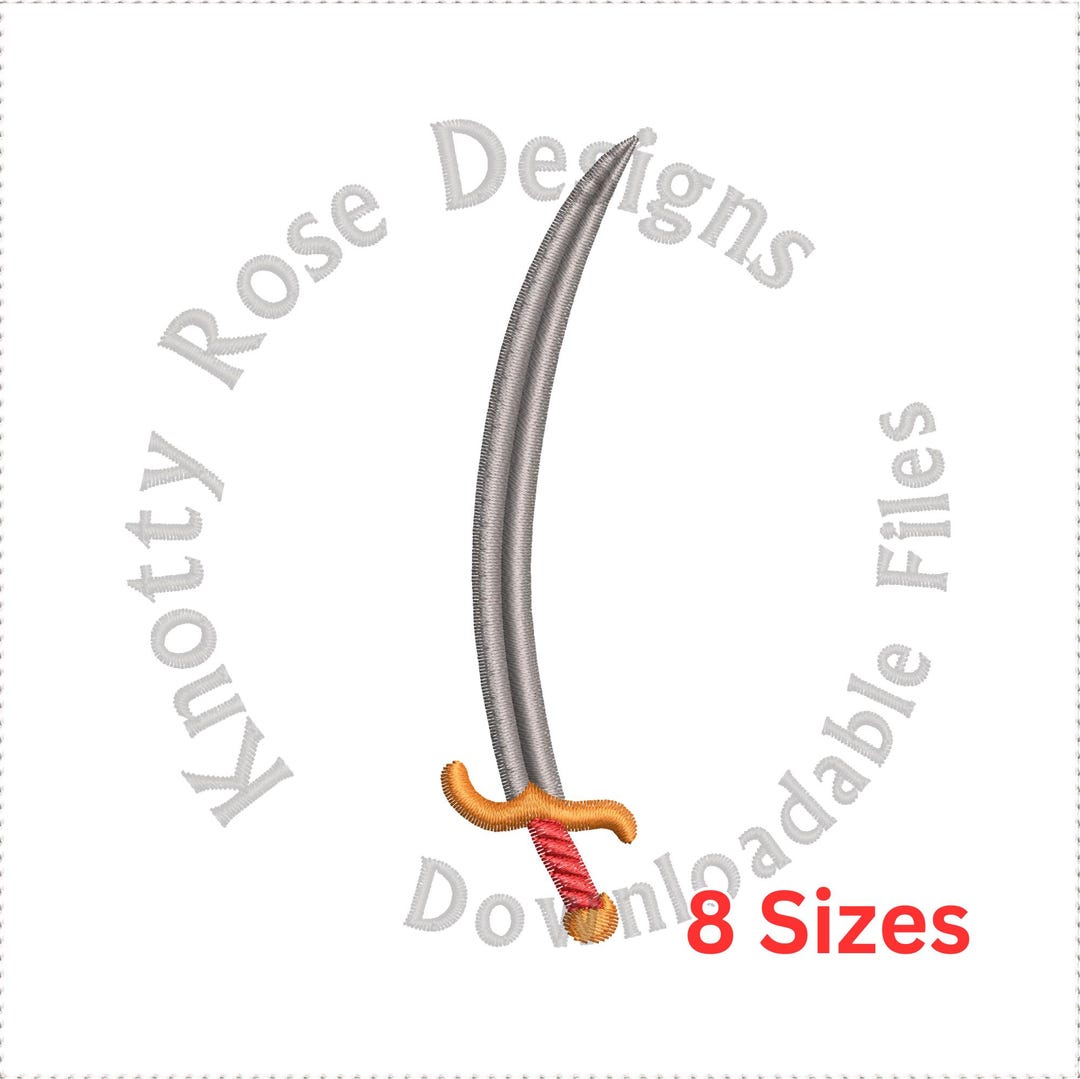 Saber 1 Tri-colored (instant Download) Machine Embroidery Design - Etsy