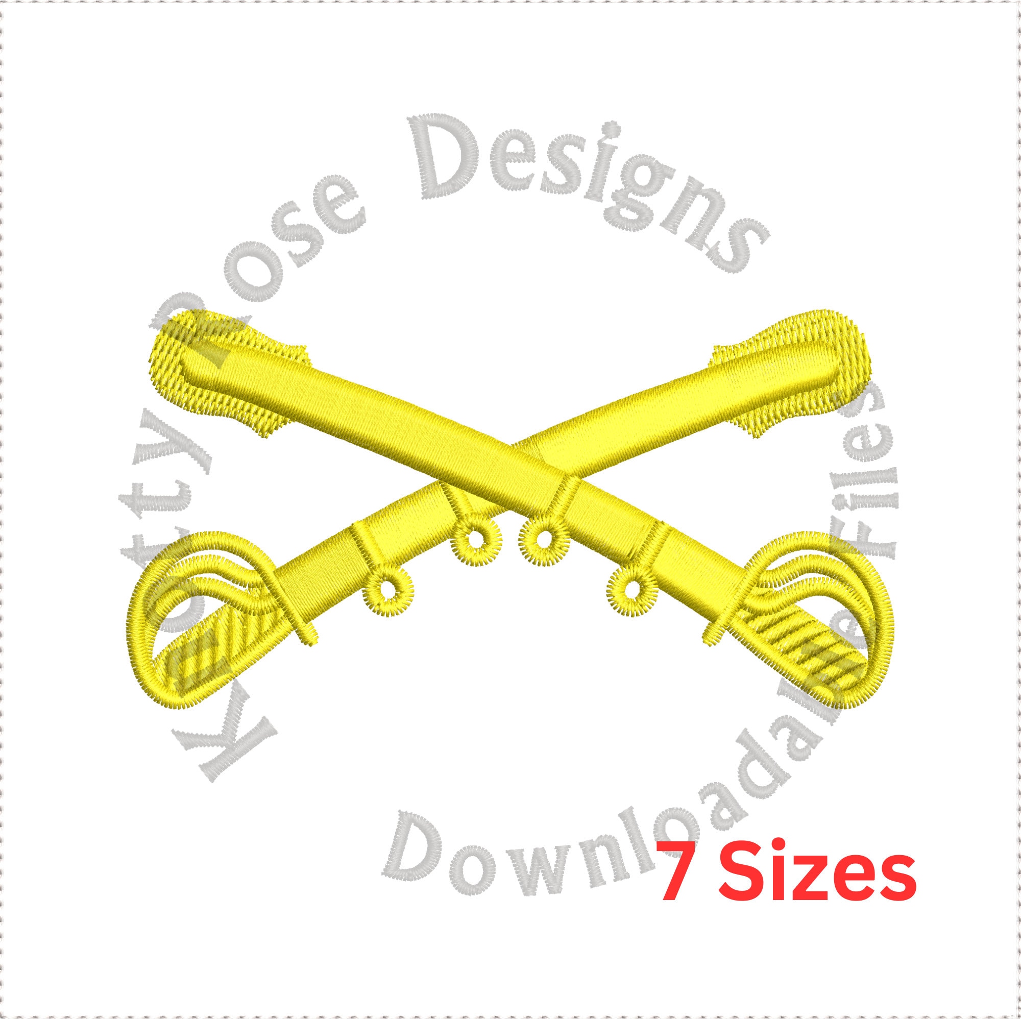 Cavalry Crossed Sabres Clipart Heart