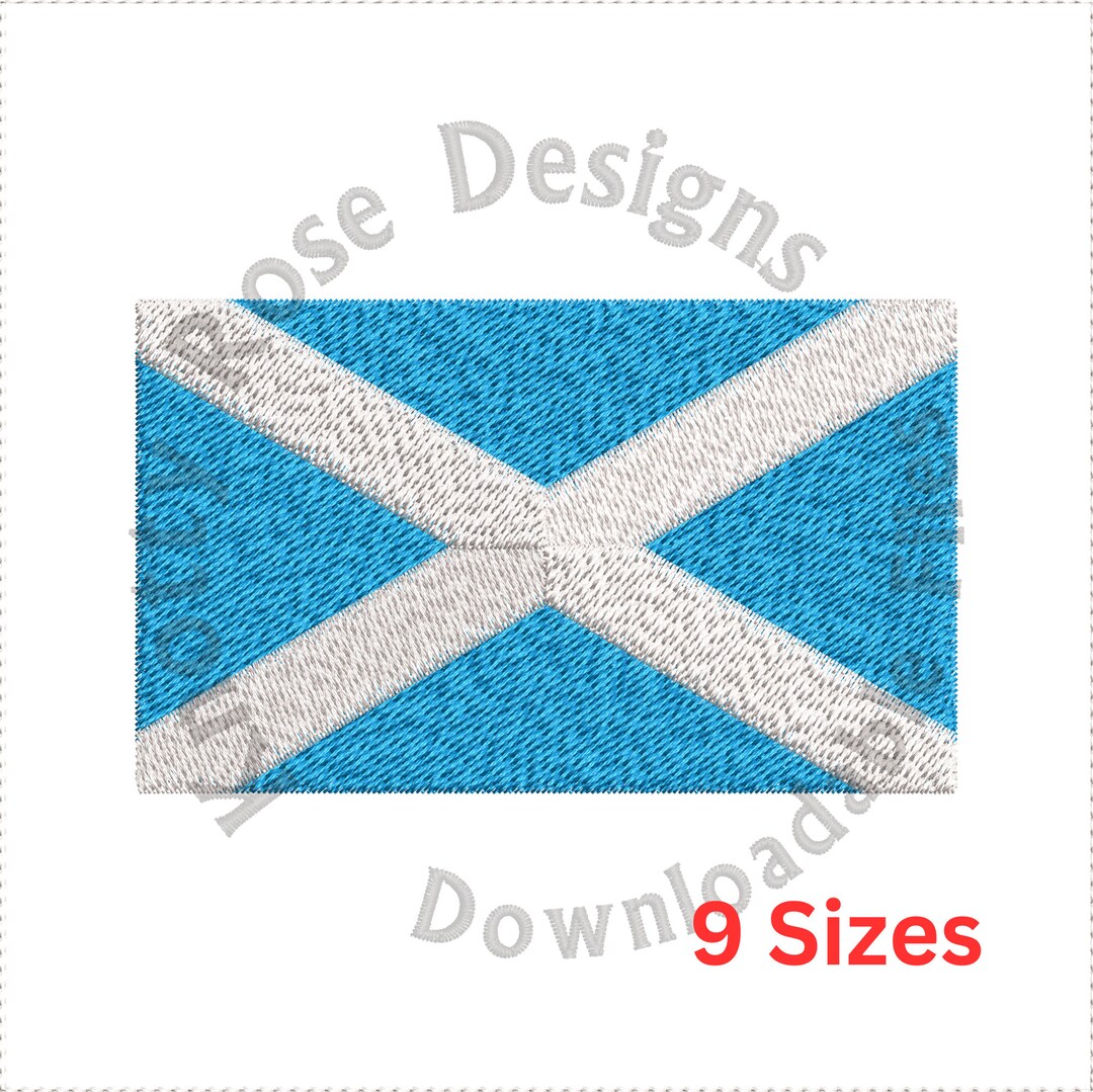 Scotland Flag (instant Download) Machine Embroidery Design - Etsy