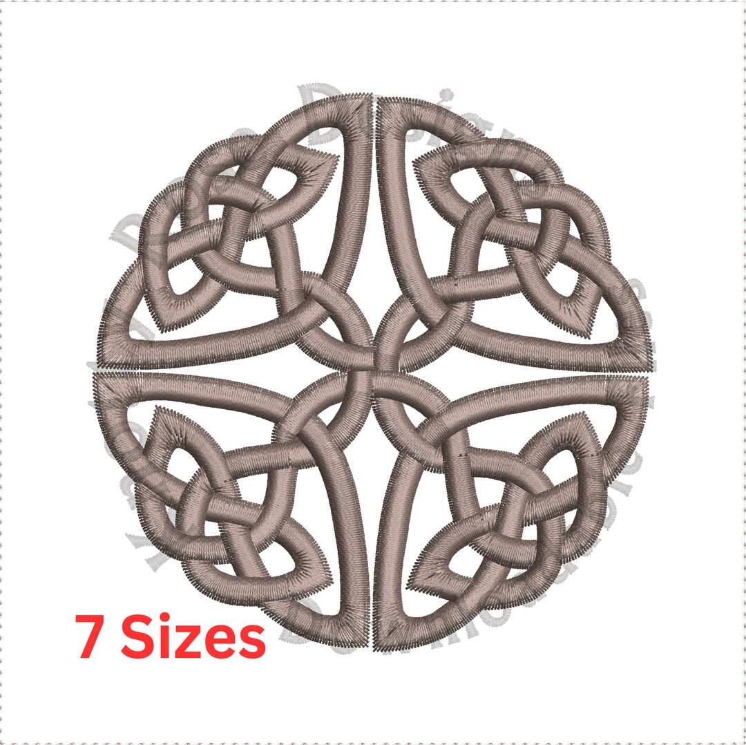 Celtic Knotwork Medallion 3 (instant Download) Machine Embroidery ...
