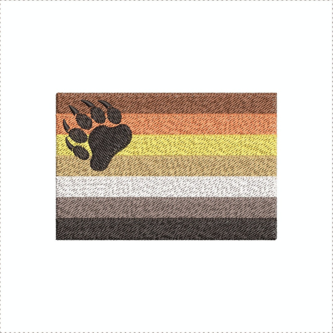 Bear Pride Flag instant Download Machine Embroidery Design - Etsy
