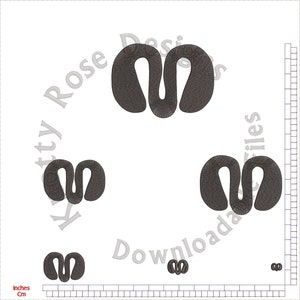 Jennifer - Font Monogram Alphabet (machine Embroidery Design) Instant ...