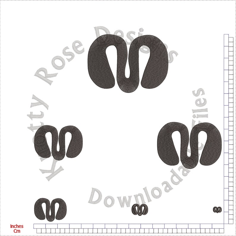 Jennifer - Font Monogram Alphabet (machine Embroidery Design) Instant ...