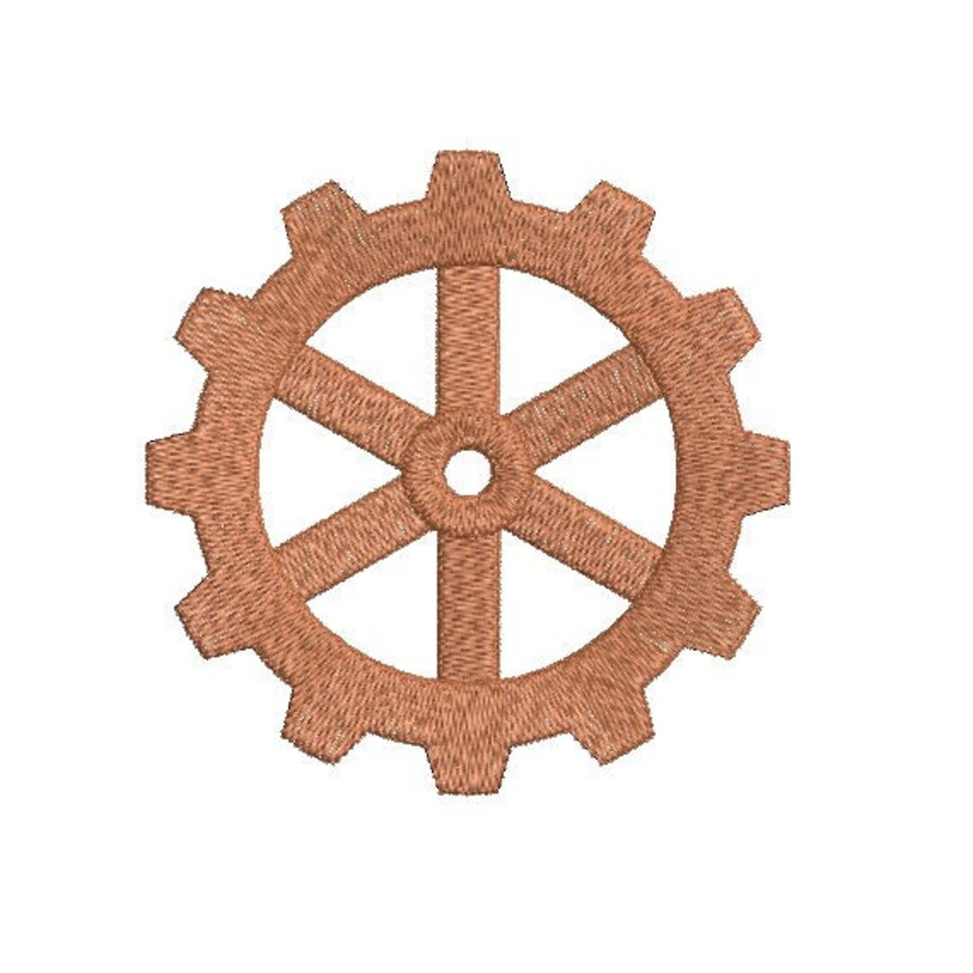 Instant Download machine Embroidery Design Steampunk Cog - Etsy