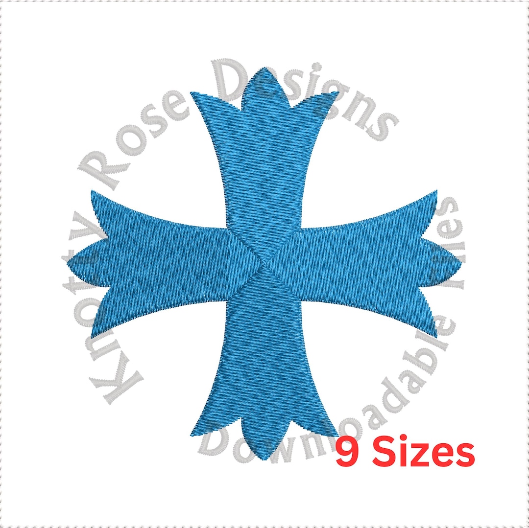 Patonce Cross (instant Download) Machine Embroidery Design - Etsy