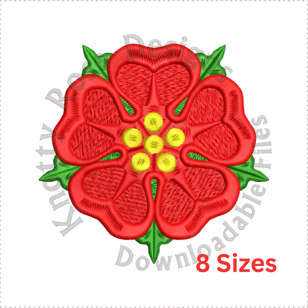 Heraldic Rose (instant Download) Machine Embroidery Design - Etsy