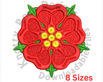 Machine Embroidery Design Ansteorra Rose SCA Heraldry - Etsy
