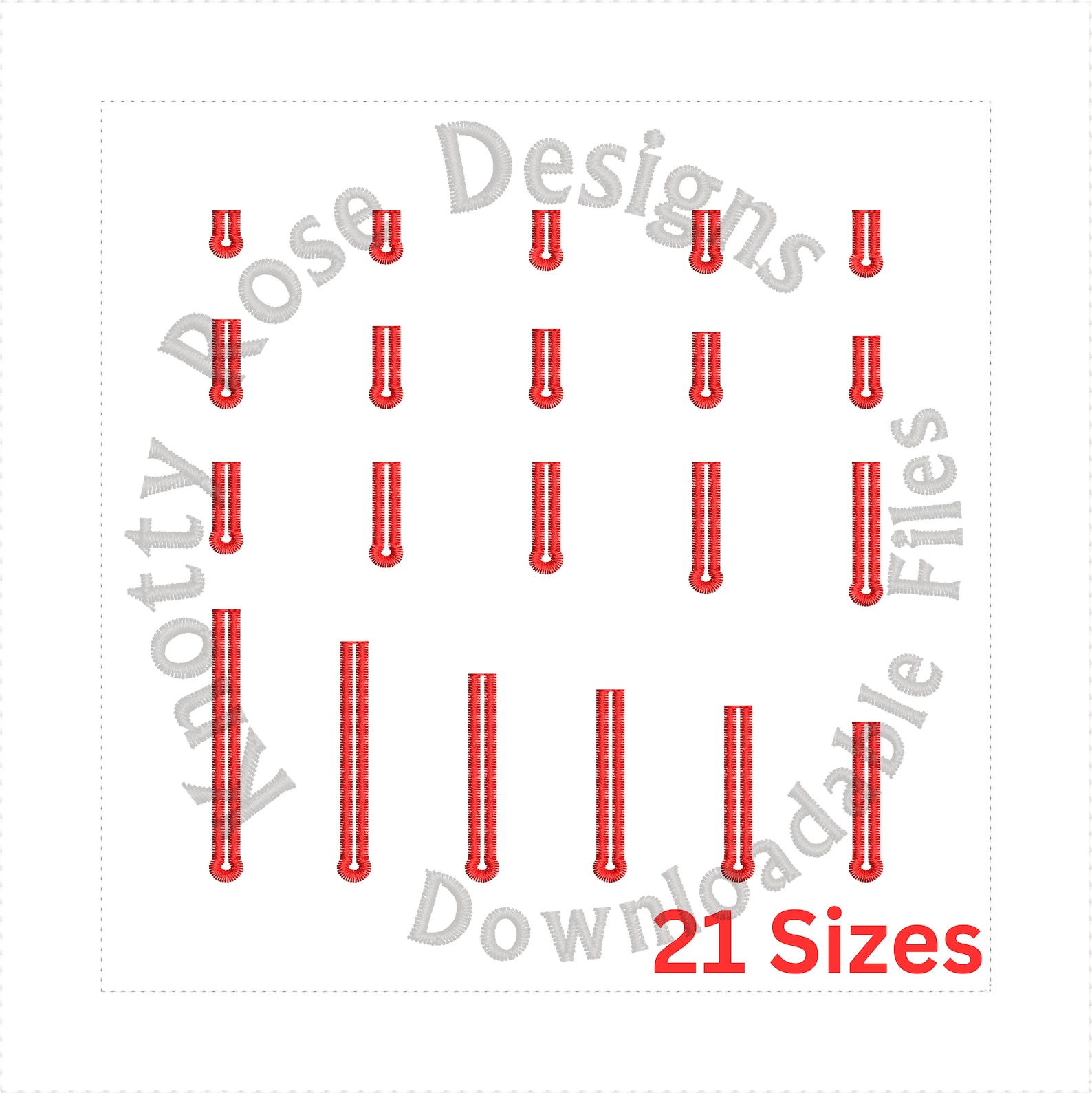 Keyhole Buttonholes (instant Download) Machine Embroidery Design ...
