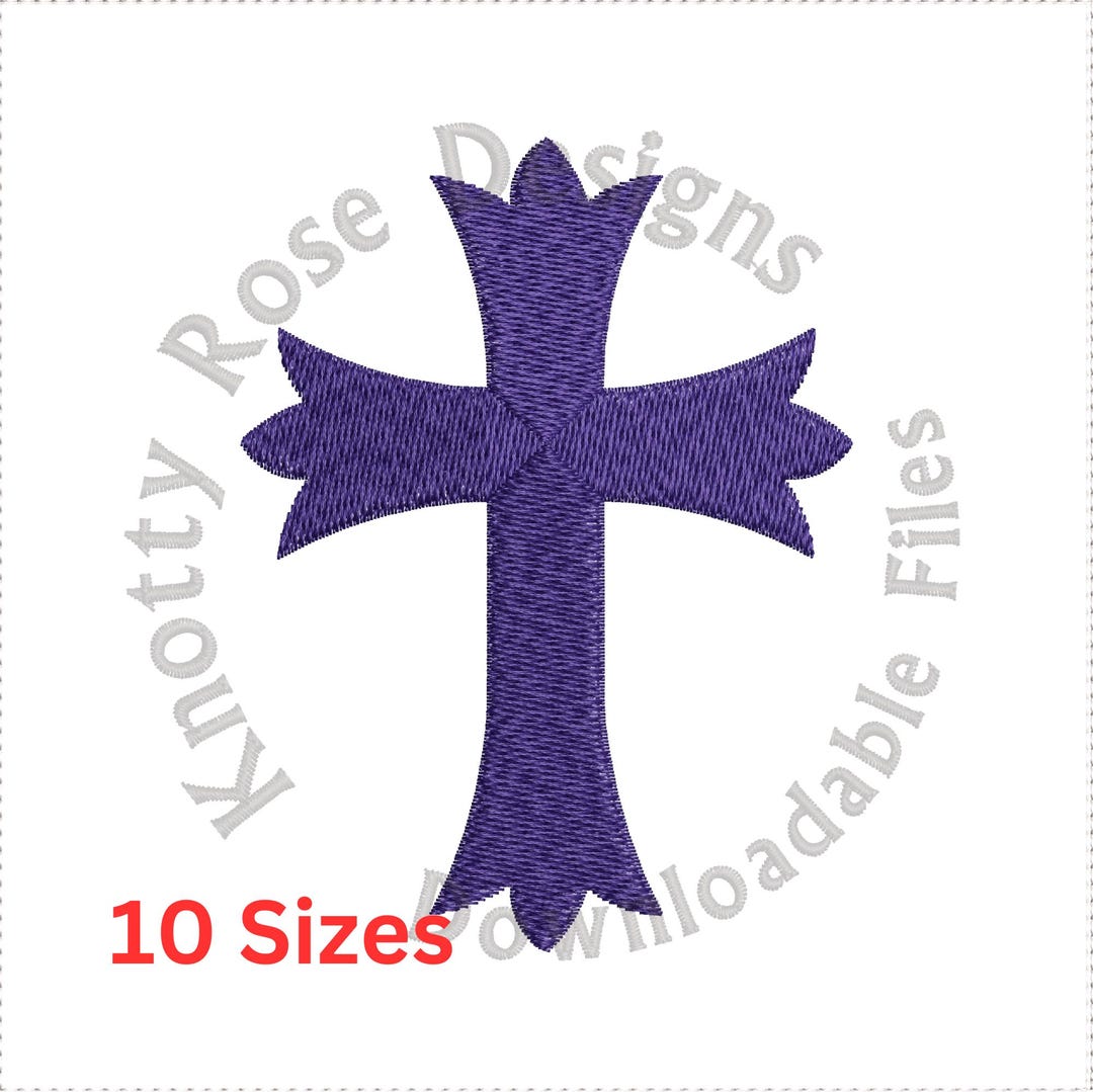 Patonce Latin Cross (instant Download) Machine Embroidery Design - Etsy