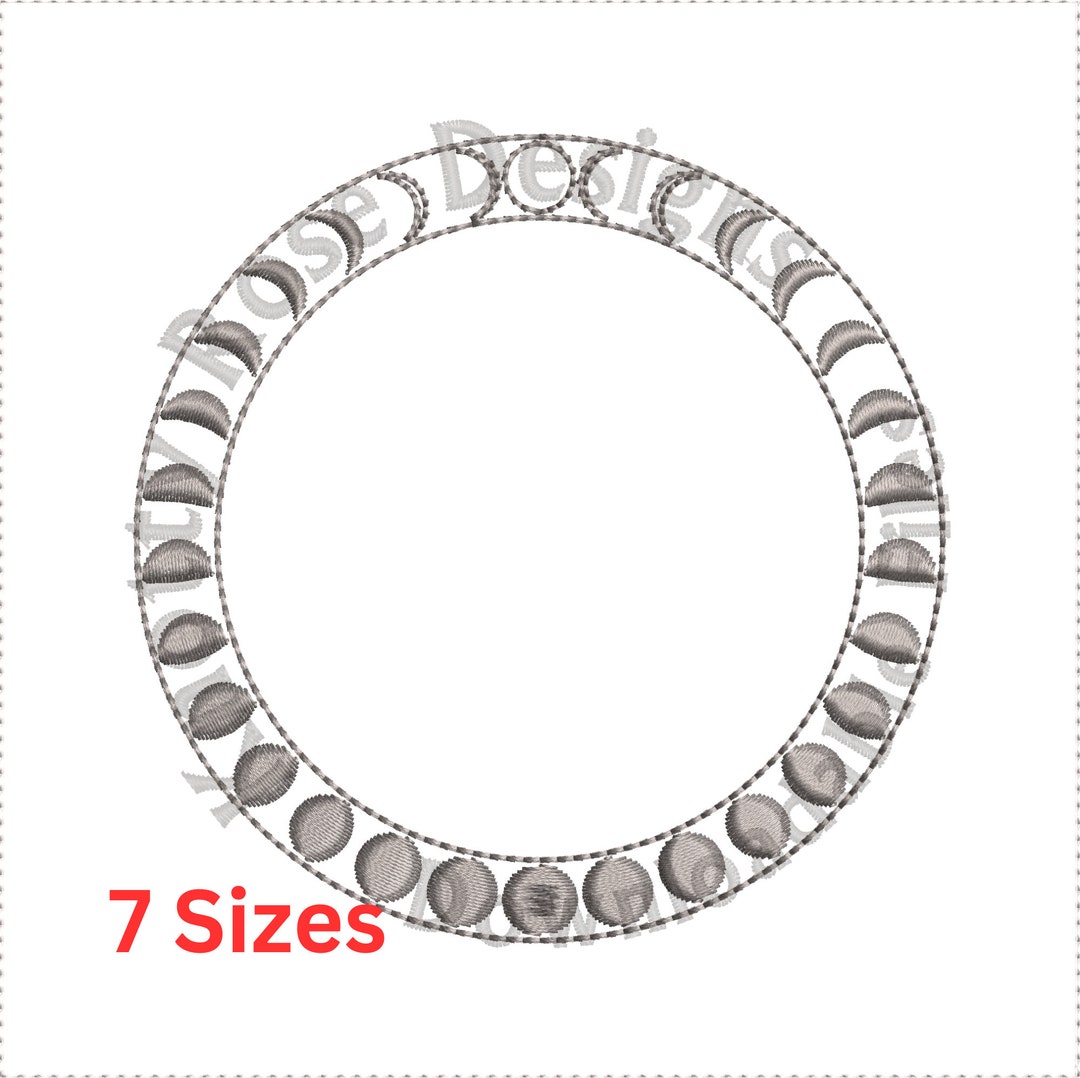 30 Day Moon Phases 2 (instant Download) Machine Embroidery Design - Etsy