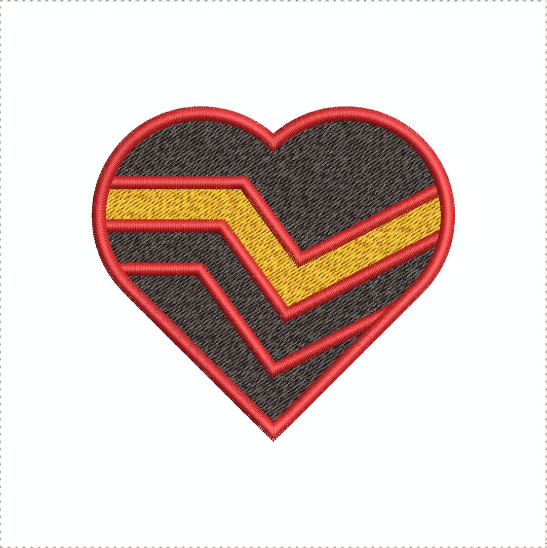 Rubber Pride Flag Heart instant Download Machine Embroidery - Etsy