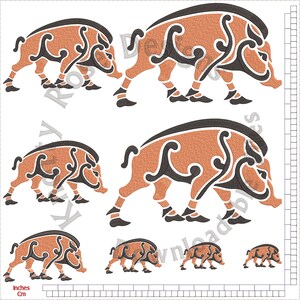 Celtic Knotwork Boar 1 Two-tone (instant Download) Machine Embroidery ...