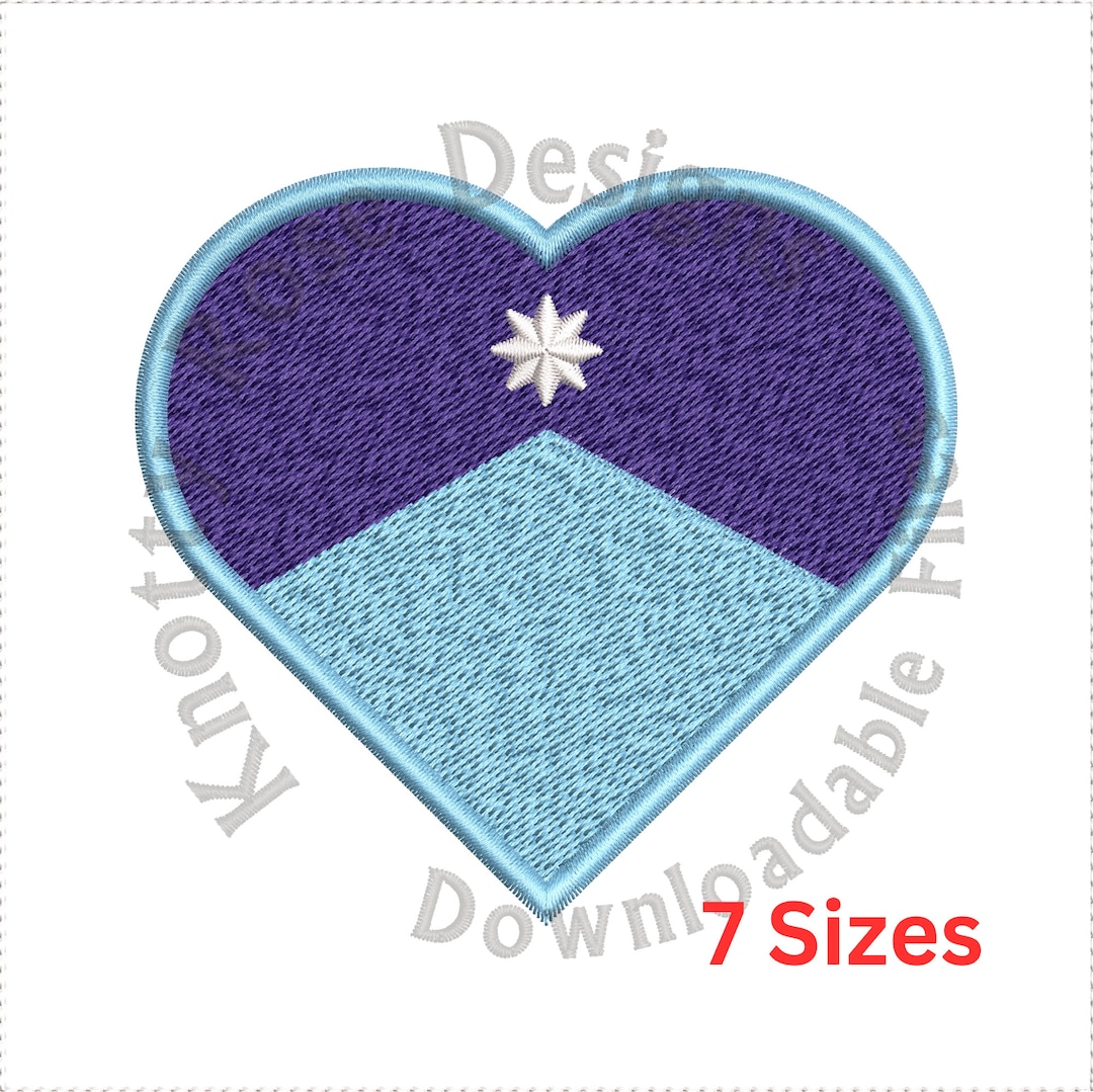 New Minnesota State Flag Heart 2 (instant Download) Machine Embroidery ...