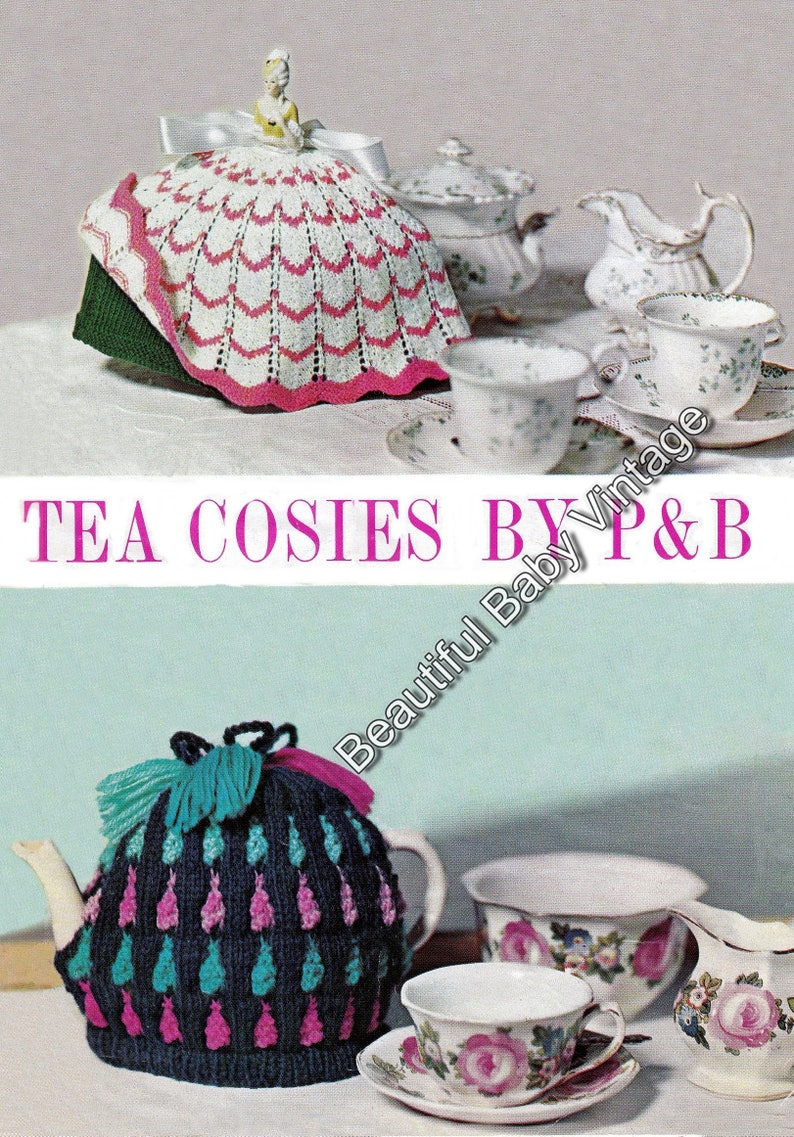 Patons Tea Cosy Knitting Patterns 1950s Crinoline Lady 8 Ply - Etsy ...