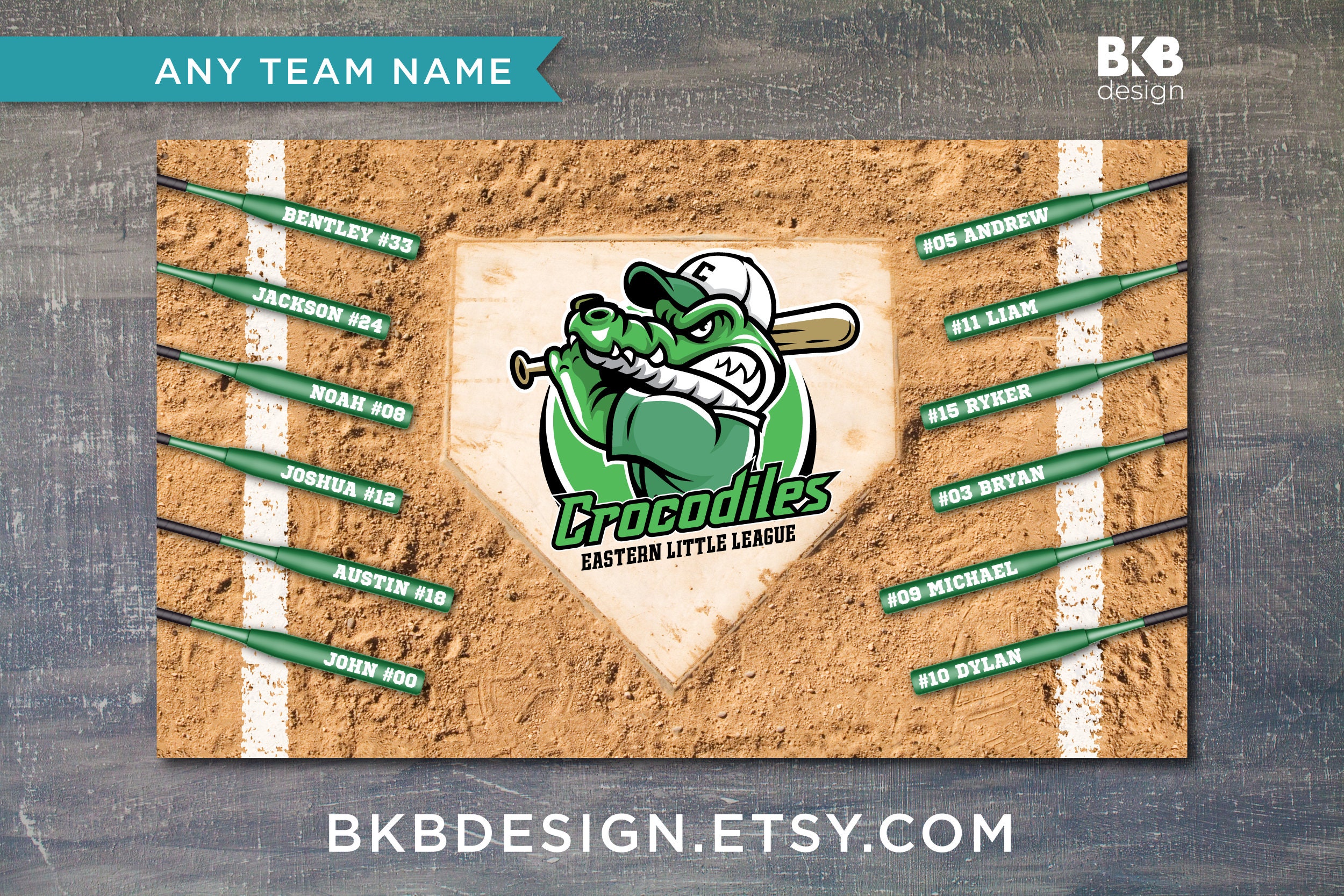 Custom Vinyl Baseball Banner Little League Banner T-ball | Etsy