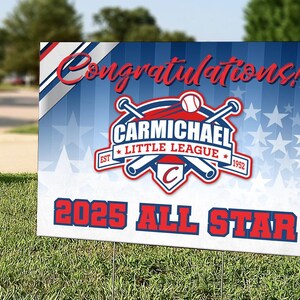 Custom All Star Lawn Sign - Etsy