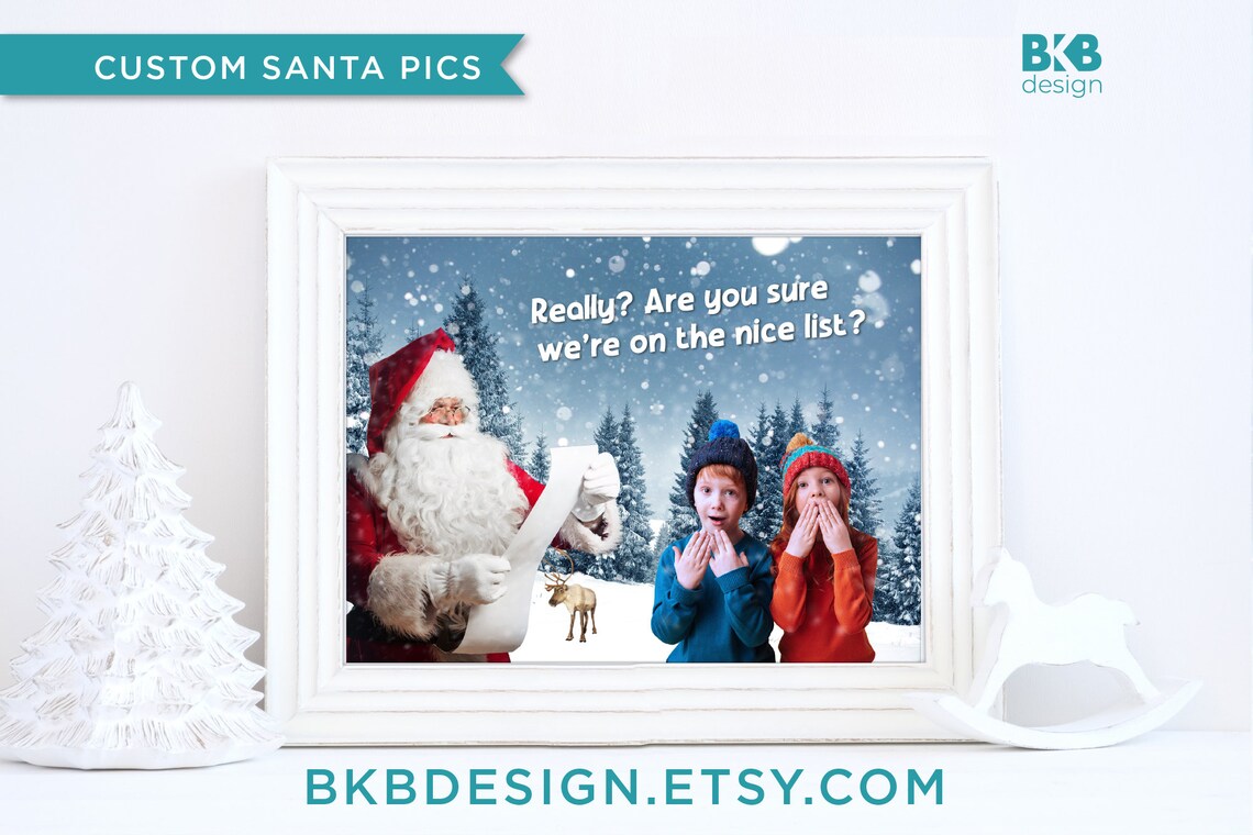 Digital Santa Pic Composite Covid-safe Santa Photos - Etsy