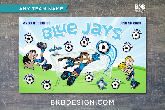 Custom Vinyl Soccer Team Banner, Sports Team Banners, Team Banners ...
