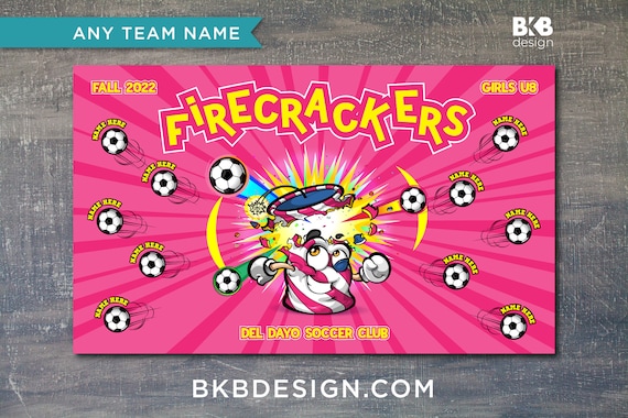 Custom Vinyl Soccer Team Banner, Sports Team Banners, Team Banners ...