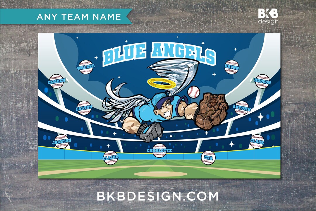 Custom Vinyl Baseball Banner, Little League Banner, T-ball Banner ...