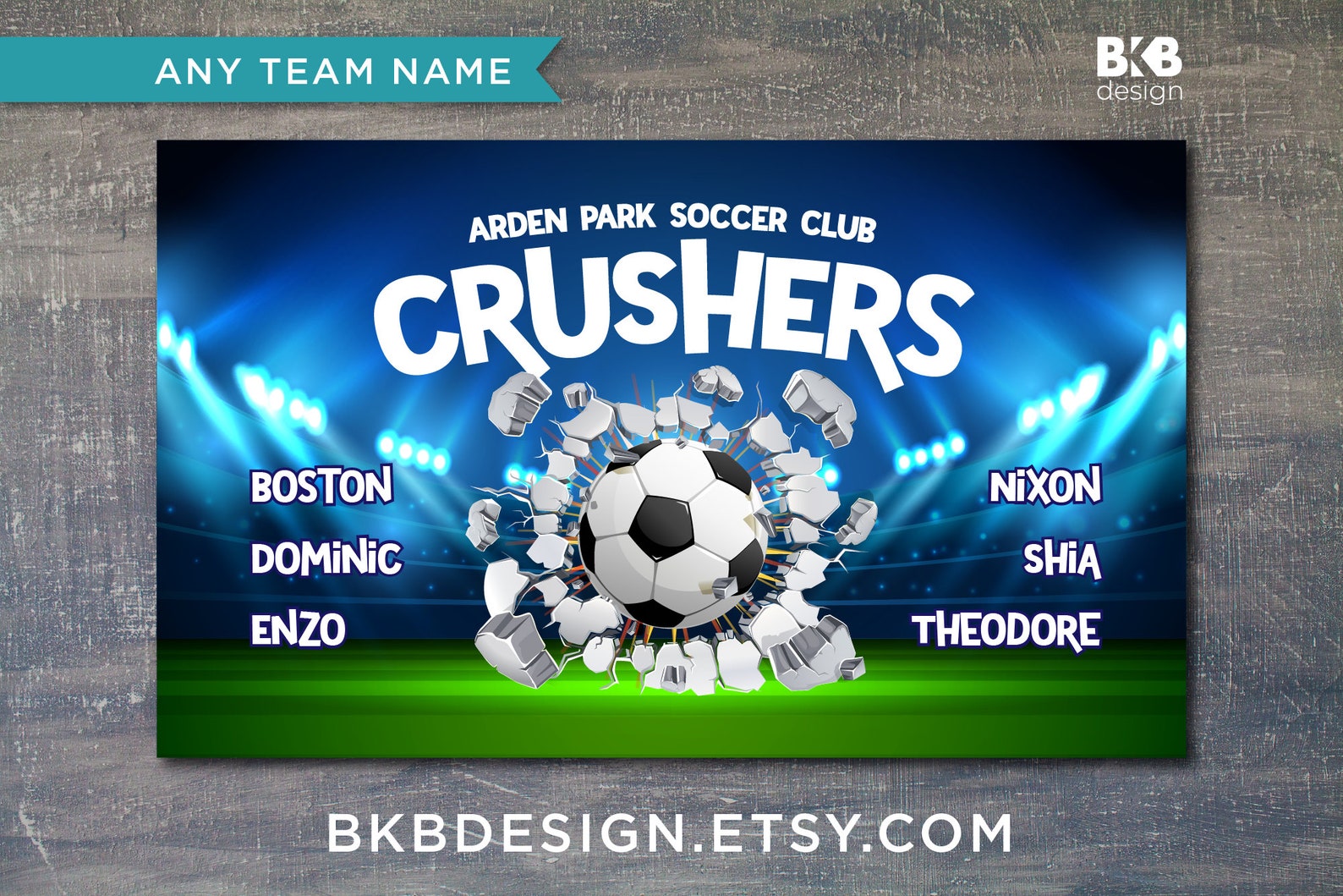 Custom Vinyl Soccer Team Banner Sports Team Banners Team - Etsy