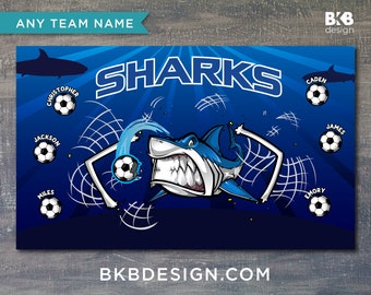 Sharks Soccer Banner - Etsy
