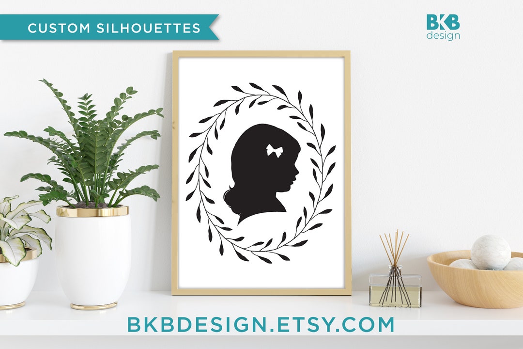 Custom Silhouettes, Digital or Cut Print - Etsy