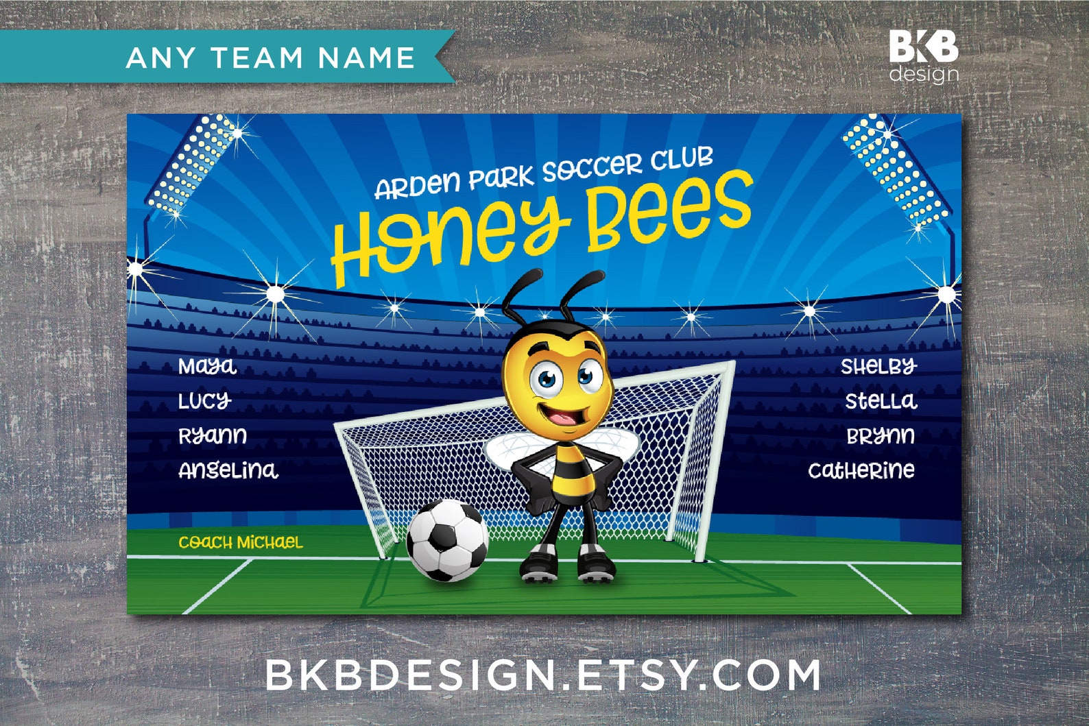 Custom Vinyl Soccer Banner, Ladybugs - Etsy