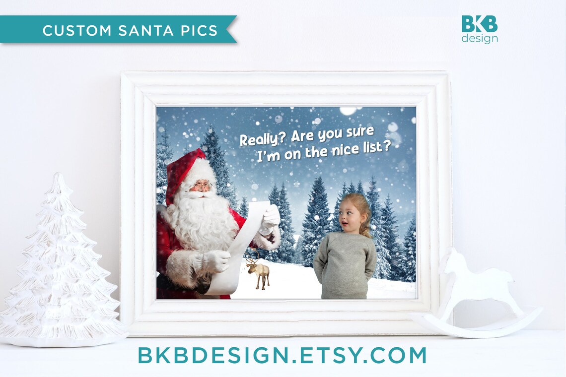 Digital Santa Pic Composite Covid-safe Santa Photos - Etsy