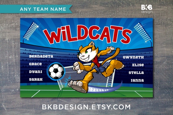 Custom Vinyl Soccer Team Banner, Sports Team Banners, Team Banners ...