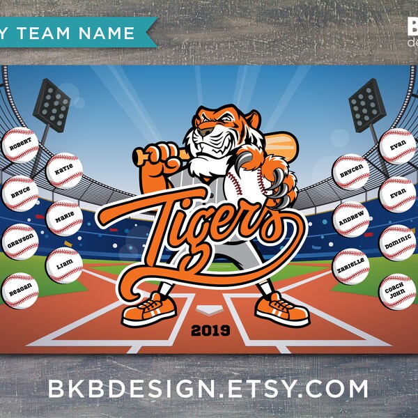 Tiger Banner - Etsy