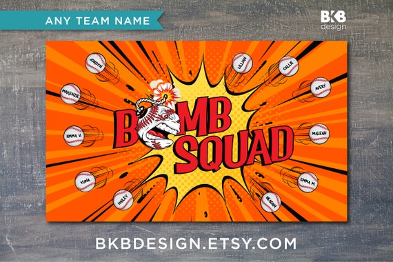 Bomb Squad Softball Logo