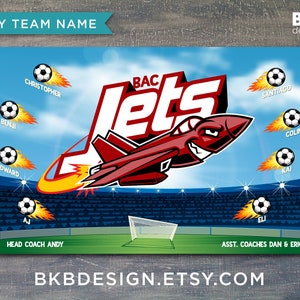 Custom Vinyl Soccer Team Banner, Sports Team Banners, Team Banners ...
