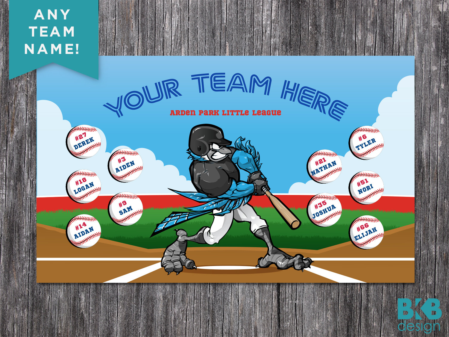 Custom Vinyl Baseball Banner Little League Banner T-Ball - Etsy