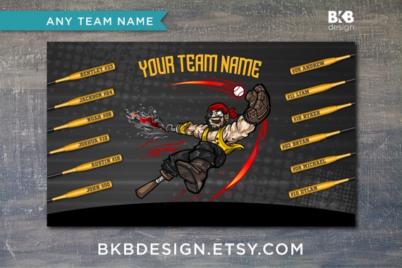 Custom Vinyl Baseball Banner, Little League Banner, T-Ball Banner ...