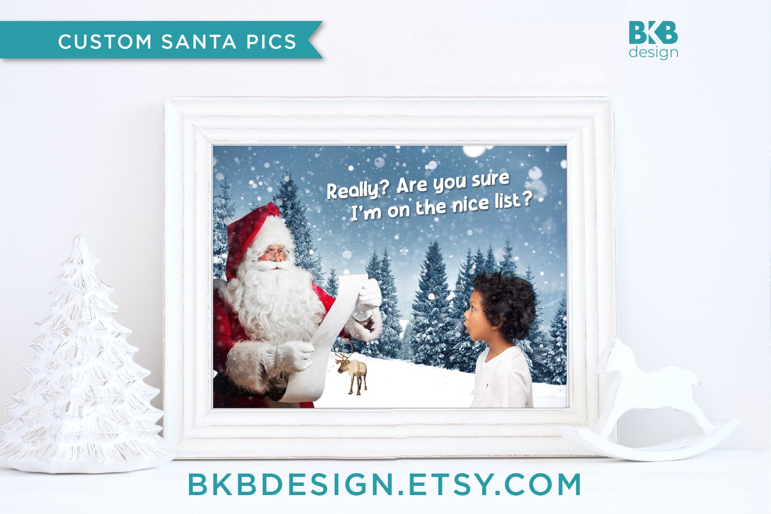 Digital Santa Pic Composite Covid-safe Santa Photos - Etsy