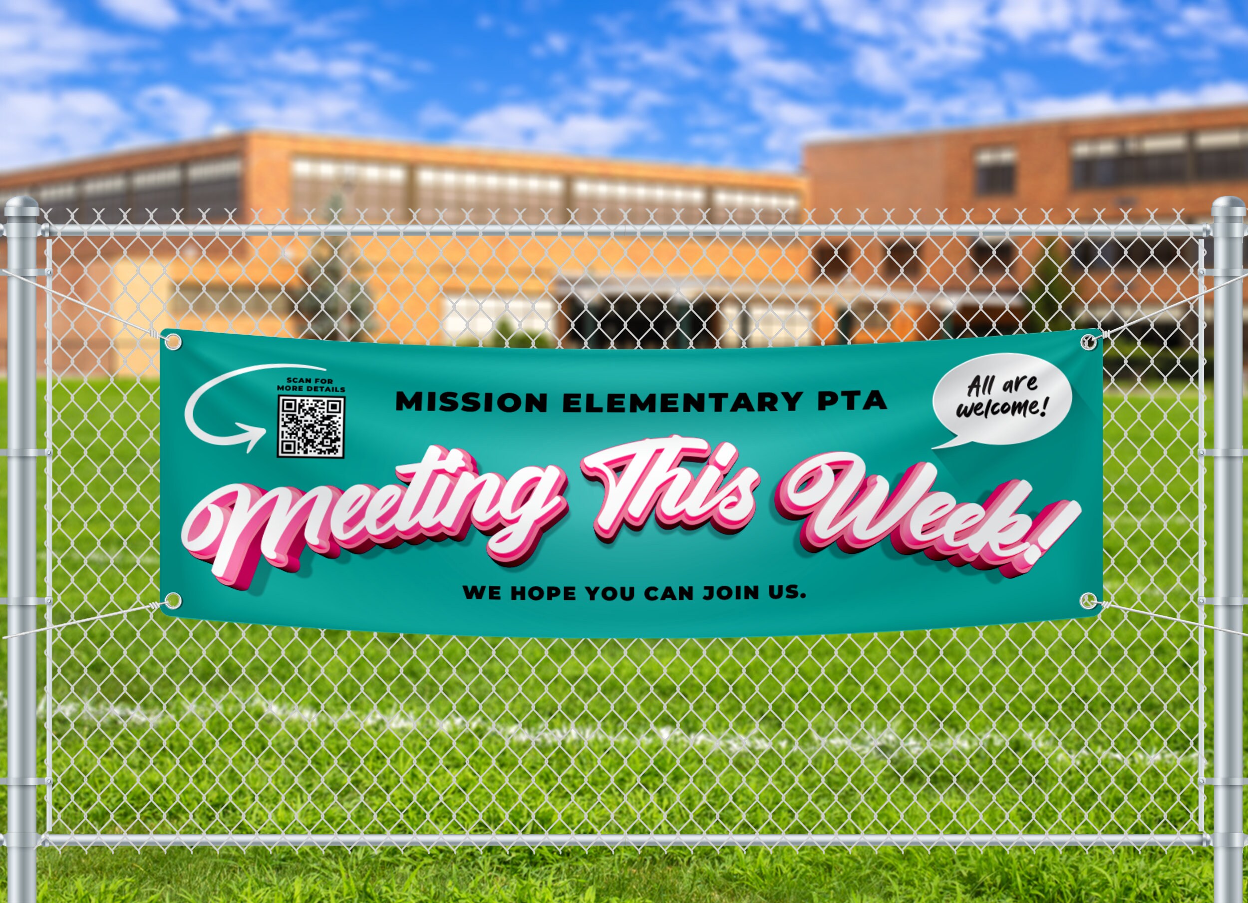 PTA/PTO Meeting Banner (6x2) - Etsy