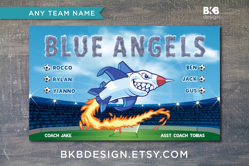 Custom Vinyl Soccer Team Banner Sports Team Banners Team - Etsy