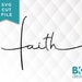Faith SVG Cut File Faith Clip Art Faith Cut File Faith DXF | Etsy