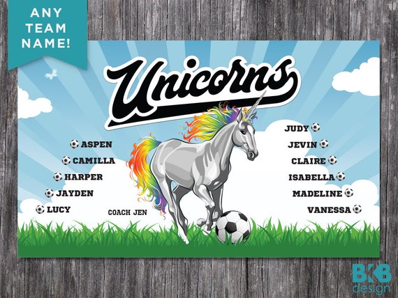Custom Vinyl Soccer Team Banner, Sports Team Banners, Team Banners ...