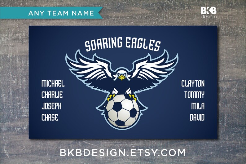 Custom Vinyl Soccer Team Banner Sports Team Banners Team | Etsy