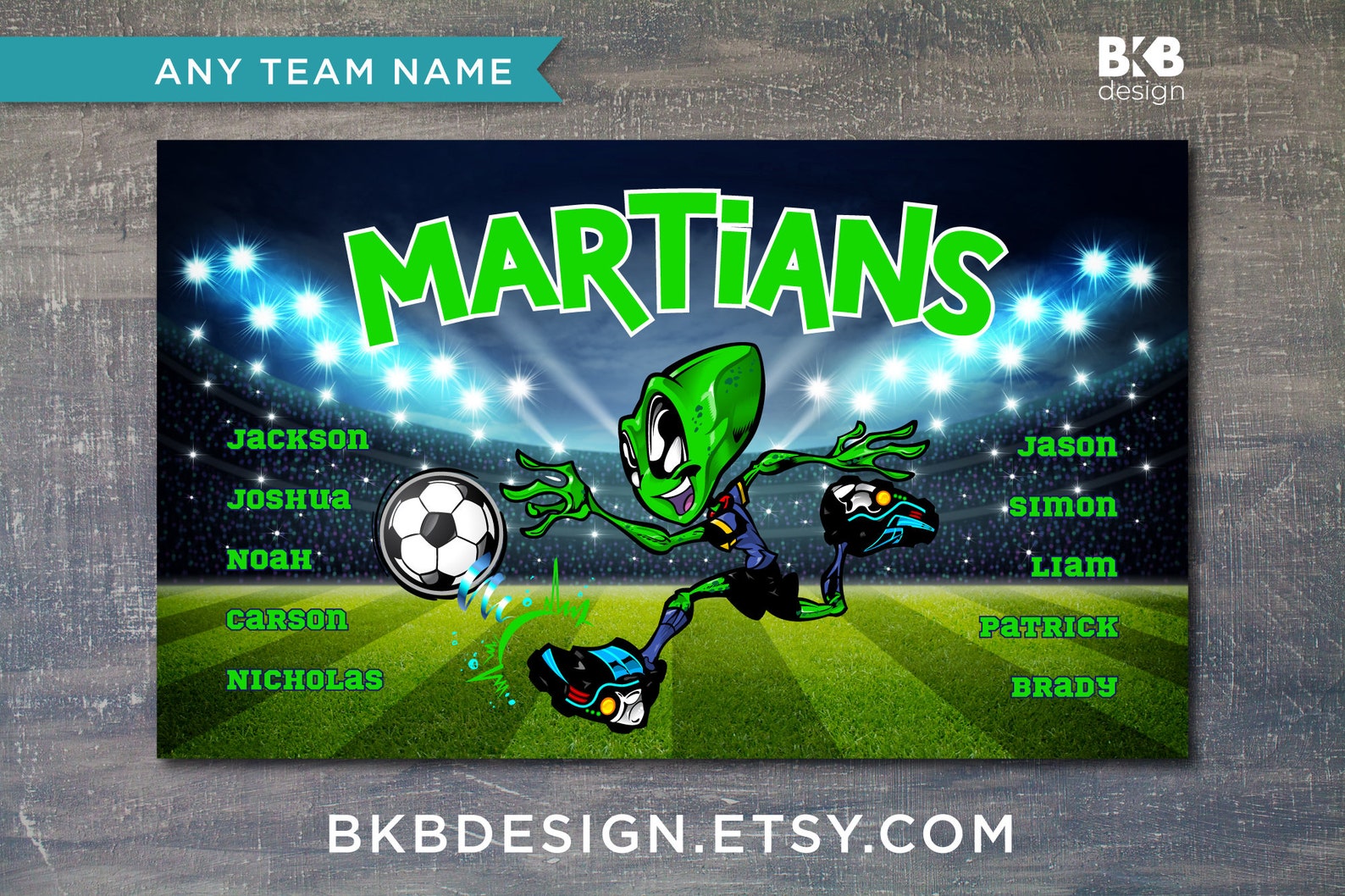 Custom Vinyl Soccer Team Banner Sports Team Banners Team | Etsy