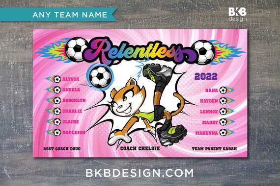 Custom Vinyl Soccer Team Banner, Sports Team Banners, Team Banners ...