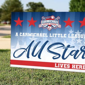 Custom All Star Lawn Sign - Etsy