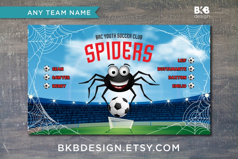 Custom Vinyl Soccer Team Banner Sports Team Banners Team - Etsy