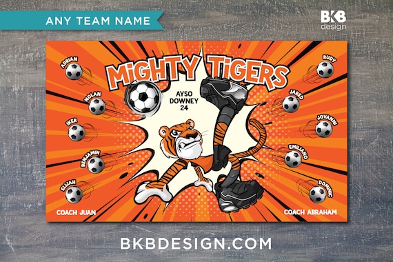 Custom Vinyl Soccer Team Banner, Sports Team Banners, Team Banners ...